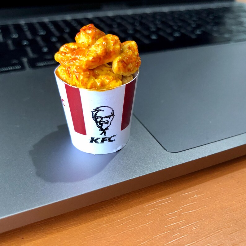 Miniature Dollhouse KFC Bucket Magnet - Etsy