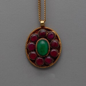 Copper Pendant Ruby | Handcrafted Spiritual and Decorative Piece ...