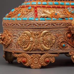 Copper & Gold-plated Treasure Box | Handcrafted Keepsake Storage | for ...
