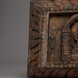 Hand Carved Wooden Buddhist Deity Tibetan Book Cover | Religious Home ...