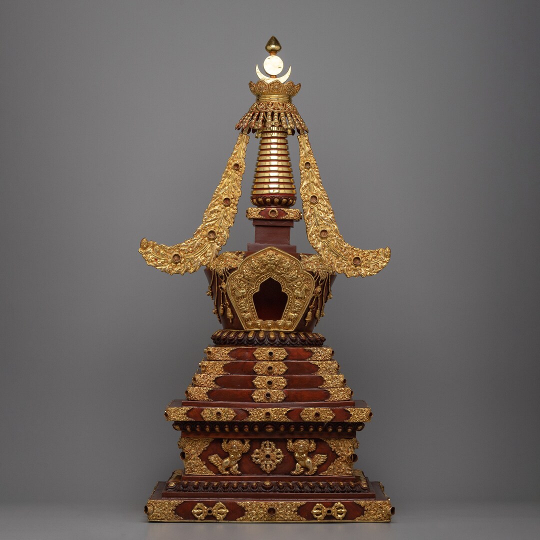 Buddhist Relic Shrine Dharmakaya Stupa | Handcrafted Tibetan Chorten in ...