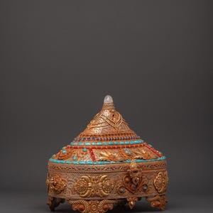 Copper & Gold-plated Treasure Box | Handcrafted Keepsake Storage | for ...