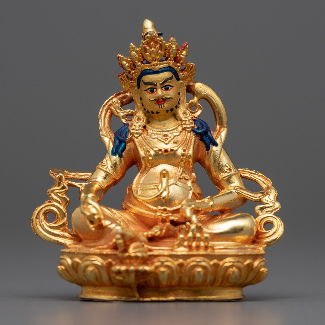 Buddhist Wealth Deity Dzambala Statue for Good Fortune & - Etsy