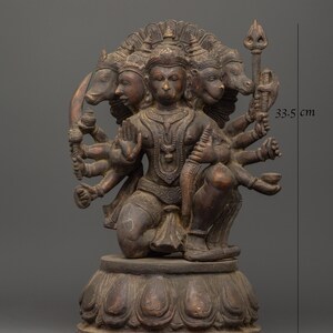 Brass Hanuman Figurine | Hand-crafted Hindu Monkey God Idol | Altar ...