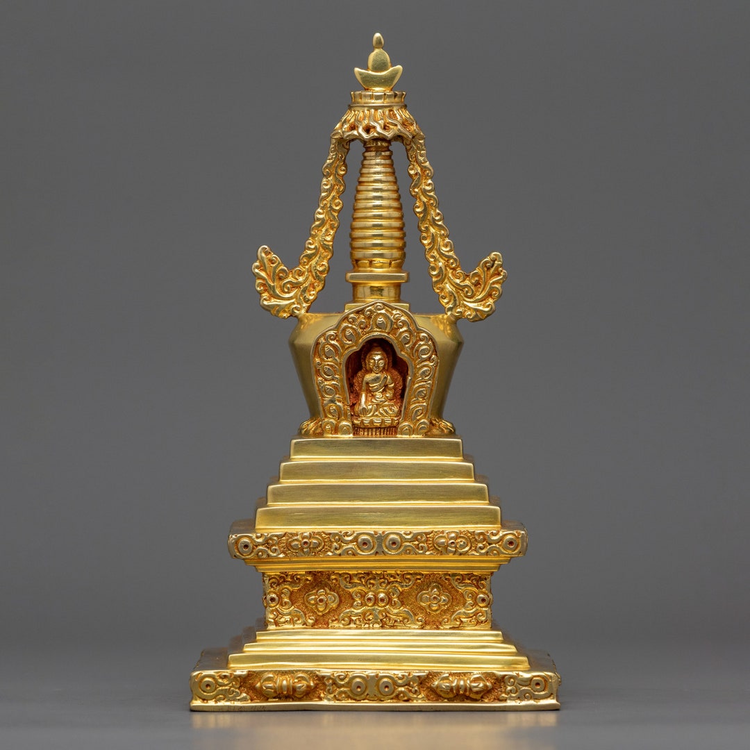 Buddhist Golden Stupa of Enlightenment: Symbol of Spiritual Awakening ...