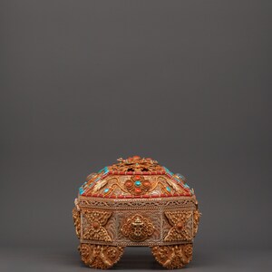 Himalayan Box With Filigree Work | Gold & Silver-plated Copper ...
