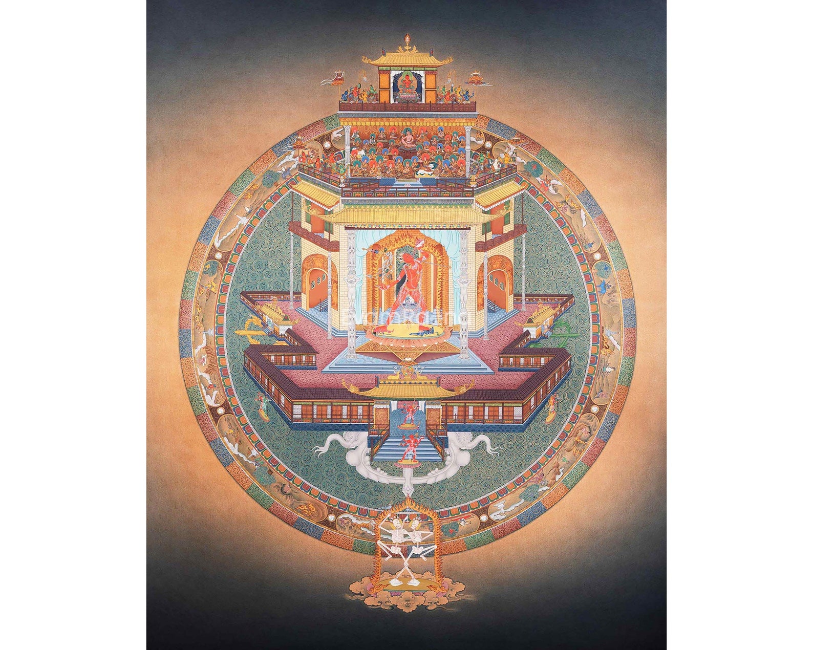 Vajrayogini Mandala Thangka High Quality Canvas Print Red - Etsy
