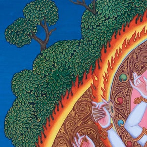 Dancing Divinity: Nataraja Shiva Thangka Print | Lord Shiva | Weaving ...