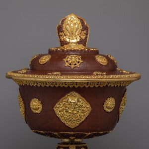Buddhist Offering Light in Butter Lamp | Handcrafted Lamp | 24K Gold ...