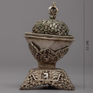 Tibetan Kapala Skull Cup | Silver Plated Buddhist Kapala Bowl |handmade ...