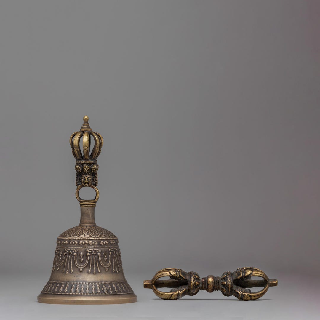Traditional Buddhist Ritual Bell Symbol of Peace and Harmony Perfect ...