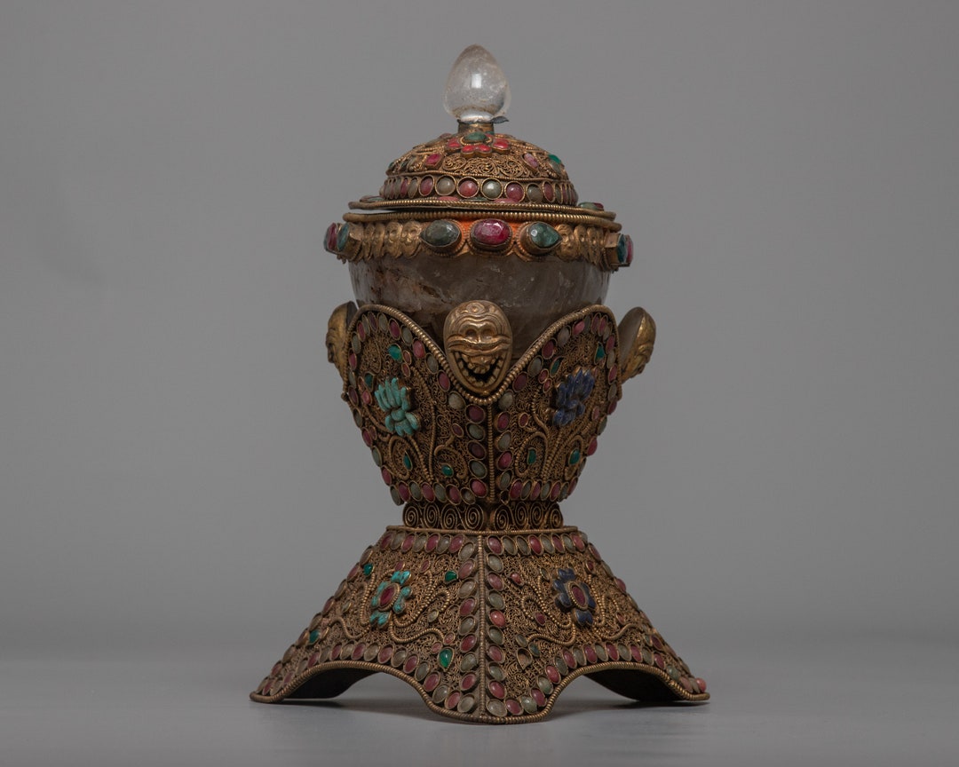 Crystal Kapala Tibetan Skull Cup Kapala Skull Antique Buddhist Kapala ...