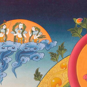 Large Chenrezig Thangka Painting | Avalokiteshvara Tibetan Wall Hanging ...