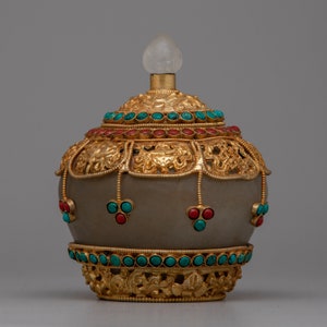 Tibetan Dhupur Rice Pot: Traditional Offering Artifact | Ritual Rice ...