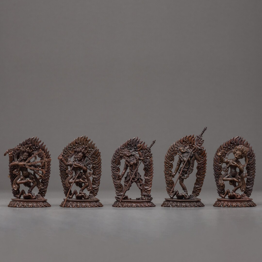 Wrathful Dakini "sky Dancer" Statue Set | Vajrayogini Sculpture ...