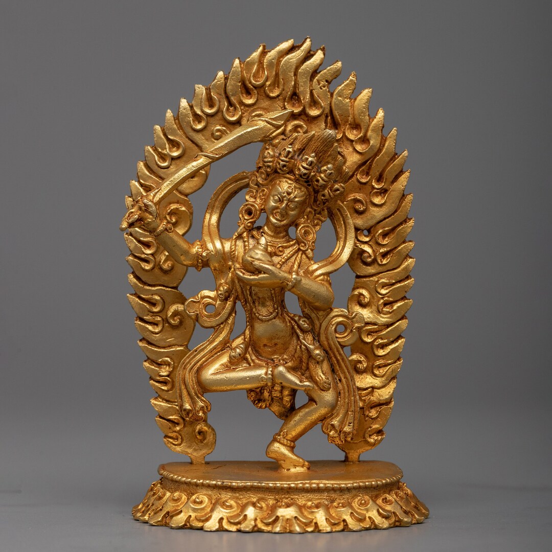 Dancing Buddhist Tantric Dakini Statue Tibetan Wrathful Goddess ...