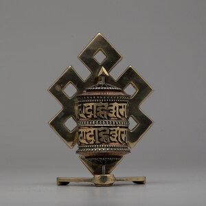 Tibetan Buddhist Endless Knot Prayer Wheel | Embrace Endless Wisdom ...