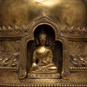 Gold Plated Stupa Chaitya Stupa: Symbol of Enlightenment | Stupa for ...