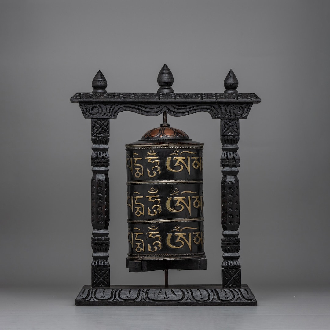Traditional Handcrafted Buddhist Prayer Wheel | Spiritual Tool for ...