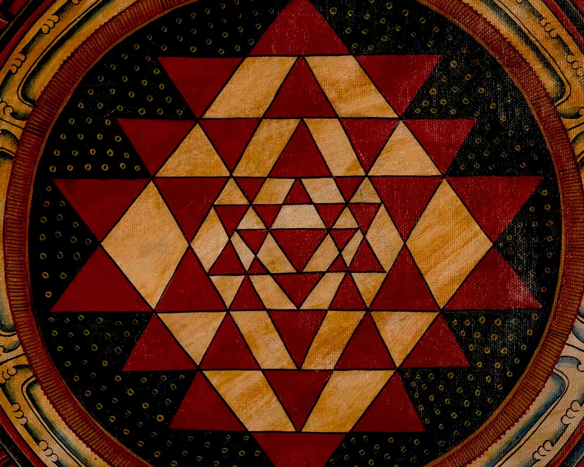 Sri Yantra Mandala Original Hand Painted Fine Quality - Etsy