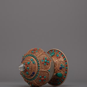 Gold Tibetan Rice Pot: Traditional Symbol of Offering Enhance Your ...