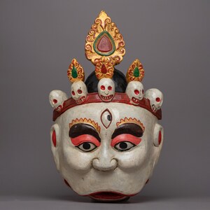 Buddhist Wrathful Skull Mask | Face Mask Wall Hanging | (not Wearable ...