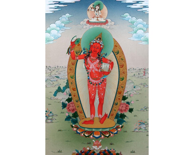 Hochwertiger Yumka Dechen Gyalmo Thangka Druck Traditionelle - Etsy.de