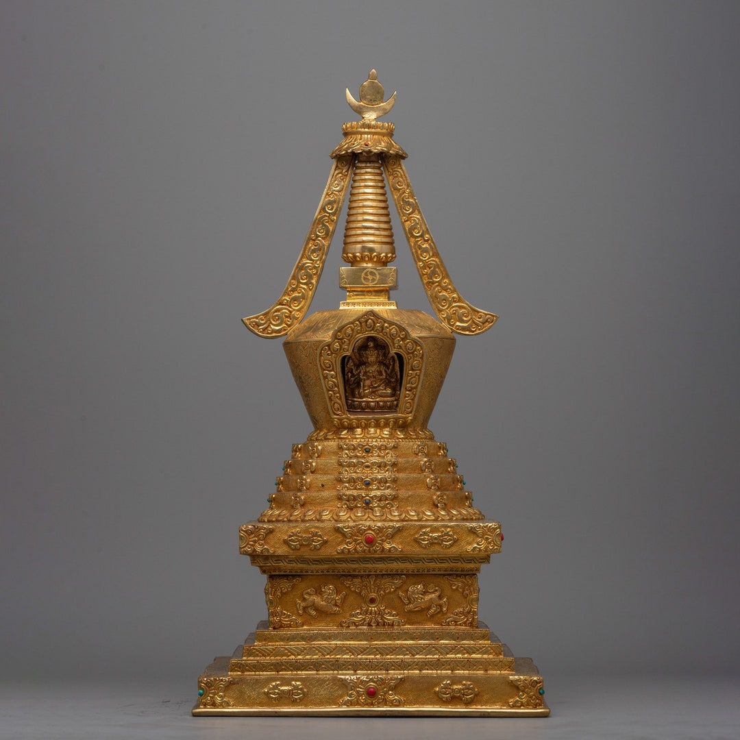 Buddhist Big Stupa Buddhist Ritual Item Relic Shrine Genuine Nepalese ...