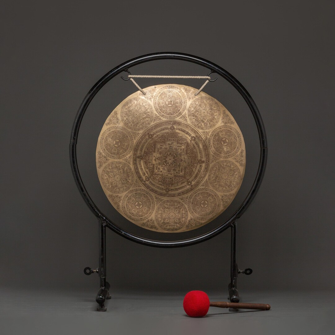Handcrafted Brass Gong With Wooden Stick | Meditation Sound Healing ...