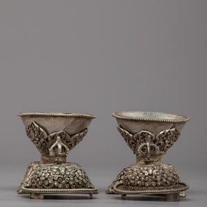 Tibetan Kapala Skull Cup | Silver Plated Buddhist Kapala Bowl |handmade ...