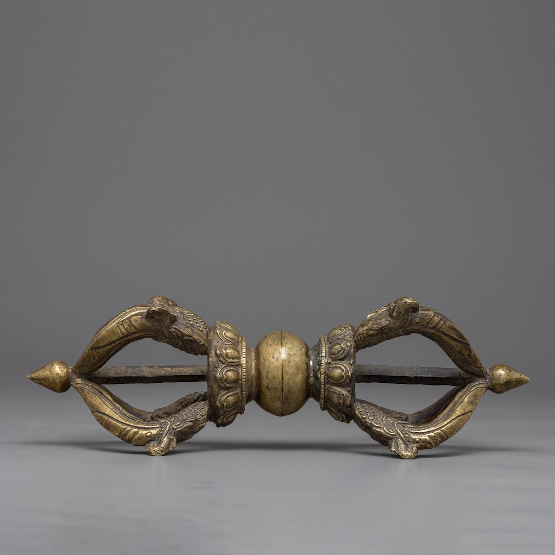 Vintage Vajra Buddhist Ritual Item | Tibetan Buddhist Ritual Object ...
