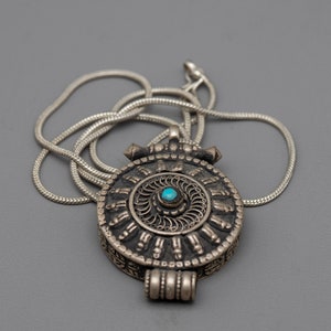 Authentic Tibetan Prayer Locket | Sacred Handcrafted Spiritual Amulet ...