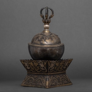 Tibetan Kapala Skull Cup | Buddhist Kapala Bowl | Handmade Meditation ...