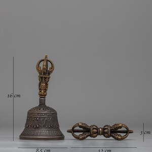 Bronze Vajra and Bell for Buddhist Practice | Tibetan Buddhist Wisdom ...