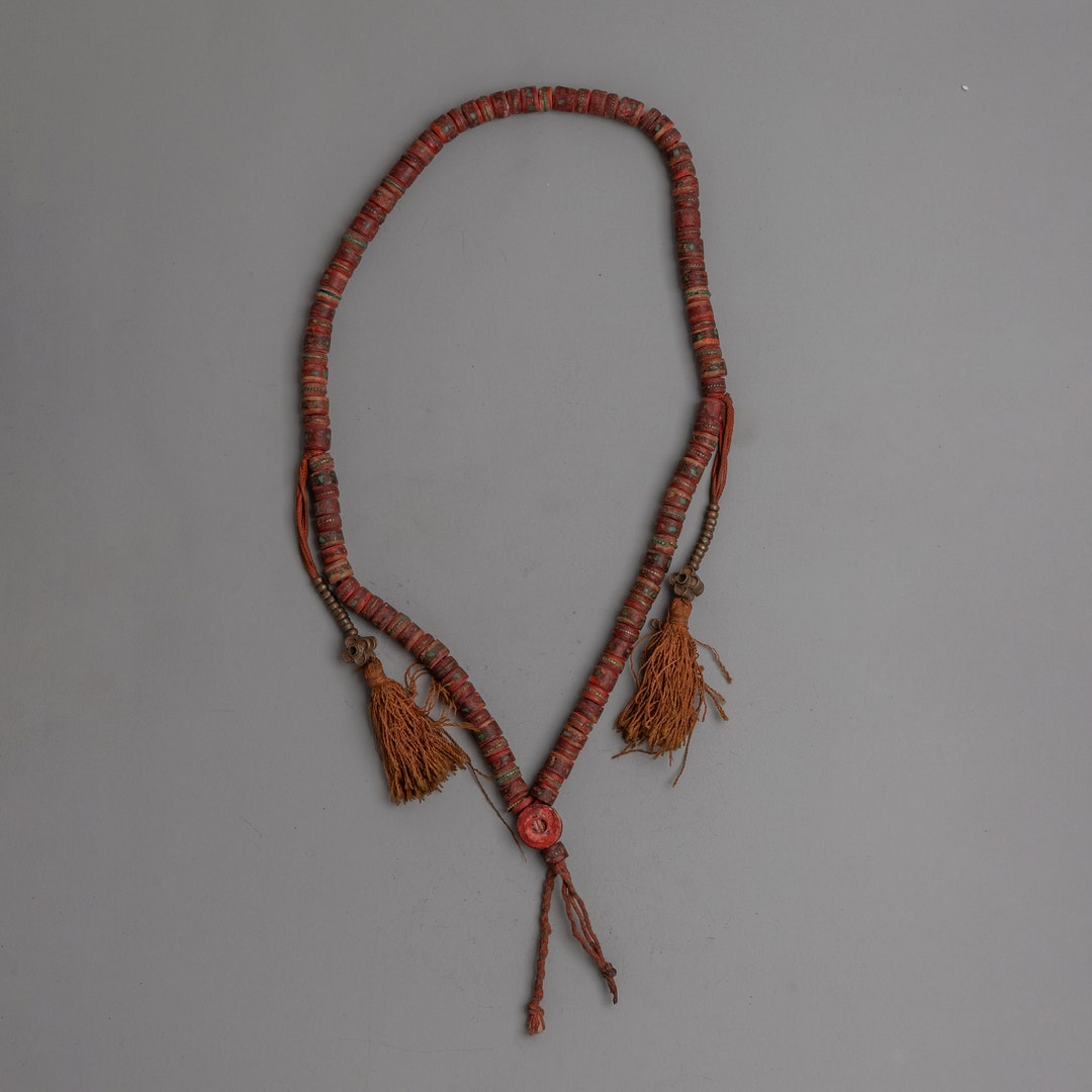 Buddhist Tibetan Yak Bone Mala for Peaceful Meditation and Spiritual ...