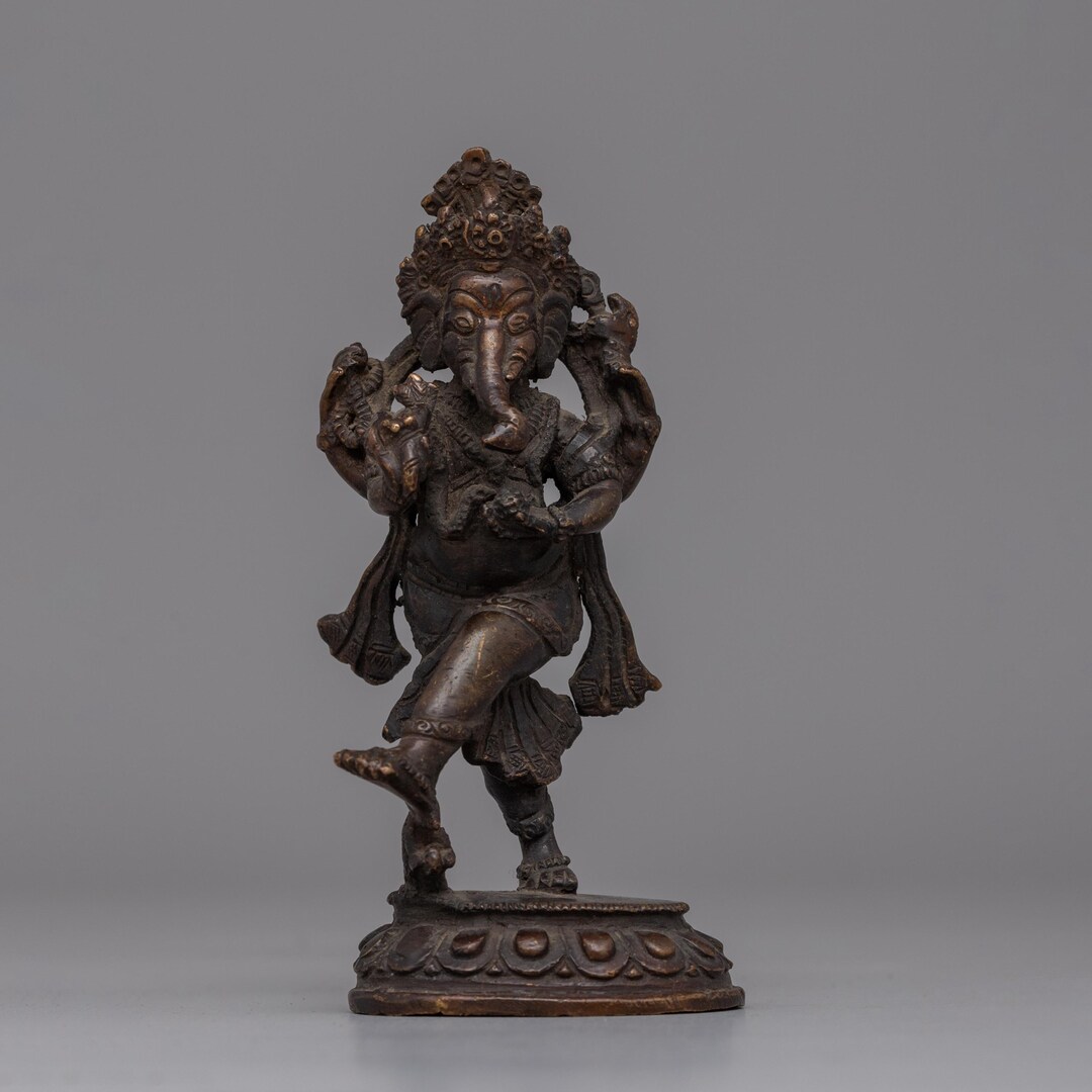 Nritya Ganapati Hindu Deity Statue Dancing Ganesha for Altar and Home ...