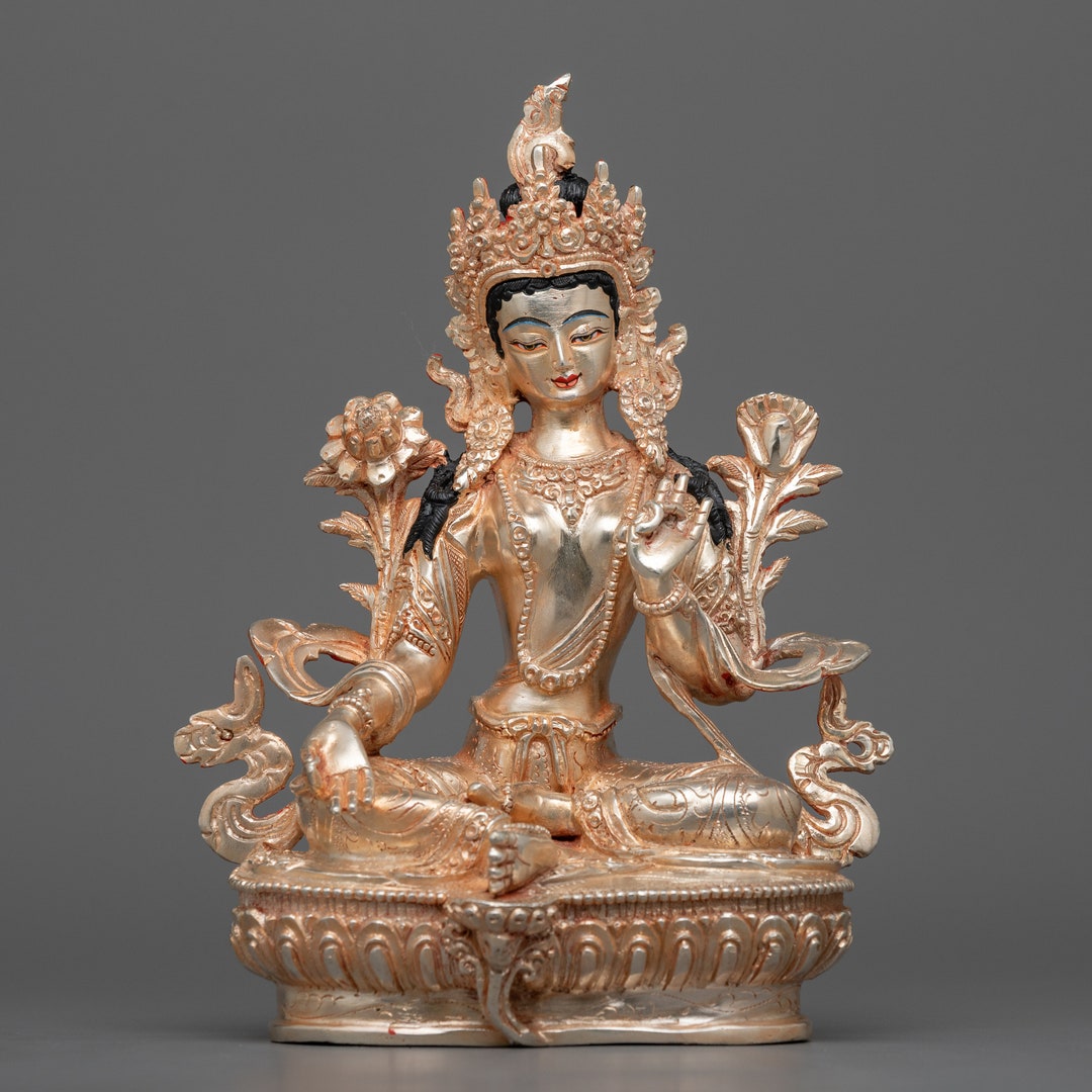 Tibetan Goddess Arya Tara Statue Mother Dolma Sculpture the Female ...
