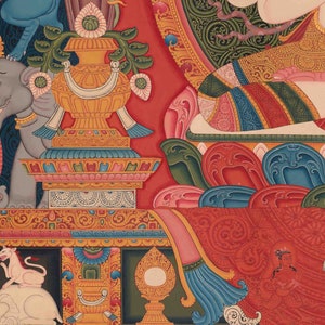 Thousand-fold Blessings Thangka Print: Chenresig's Infinite Heart of ...