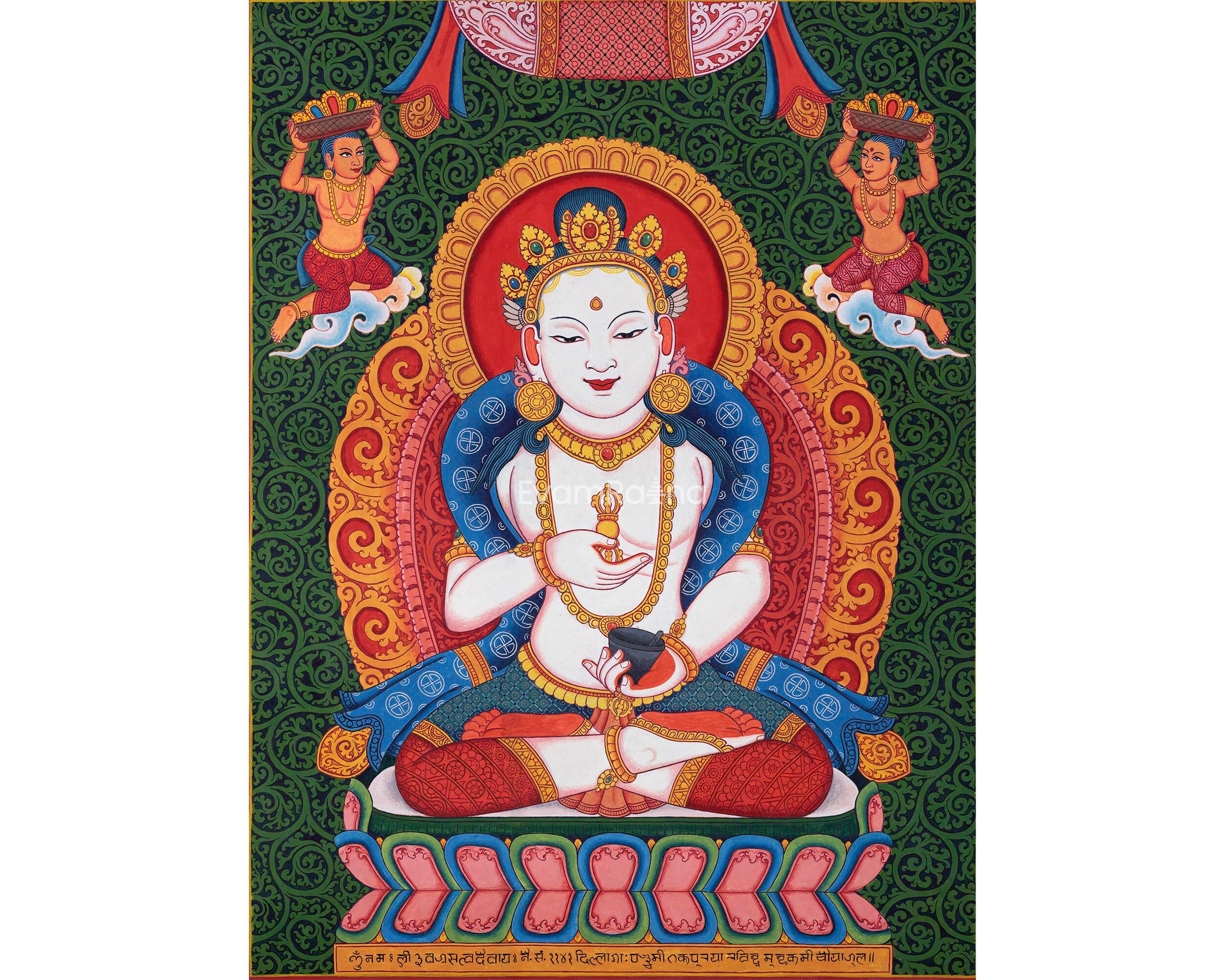 Newari Pauba Art Print for the Practice of Vajrasattva Mantra - Etsy