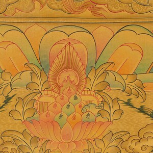 White Tara Thangka With Dragon Border | Original Hand-painted Female ...