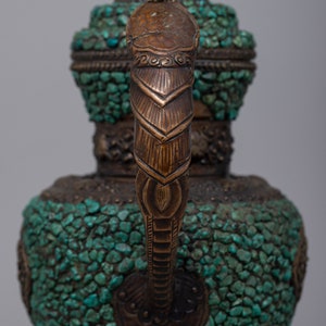 Handcrafted Buddhist Traditional Tea Pot | Tibetan Turquoise Stones ...
