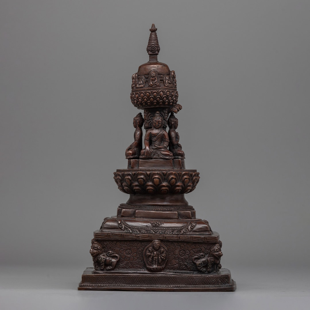 Handcrafted Stupa | Sacred Buddhist Shrine Decor | Authentic Nepalese ...