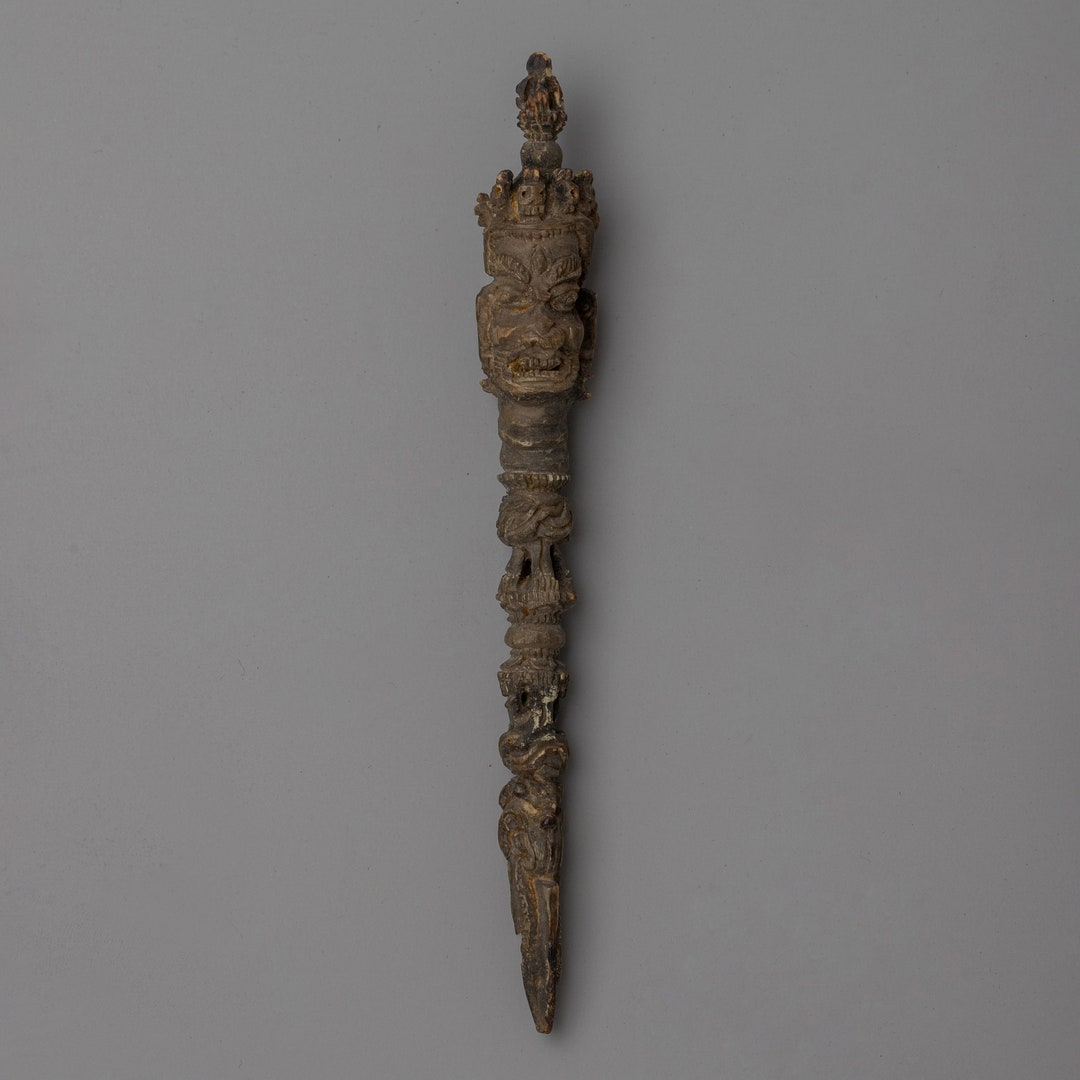 Tibetan Bone Phurba Dagger | Traditionally Hand-carved Vajra Phurba ...