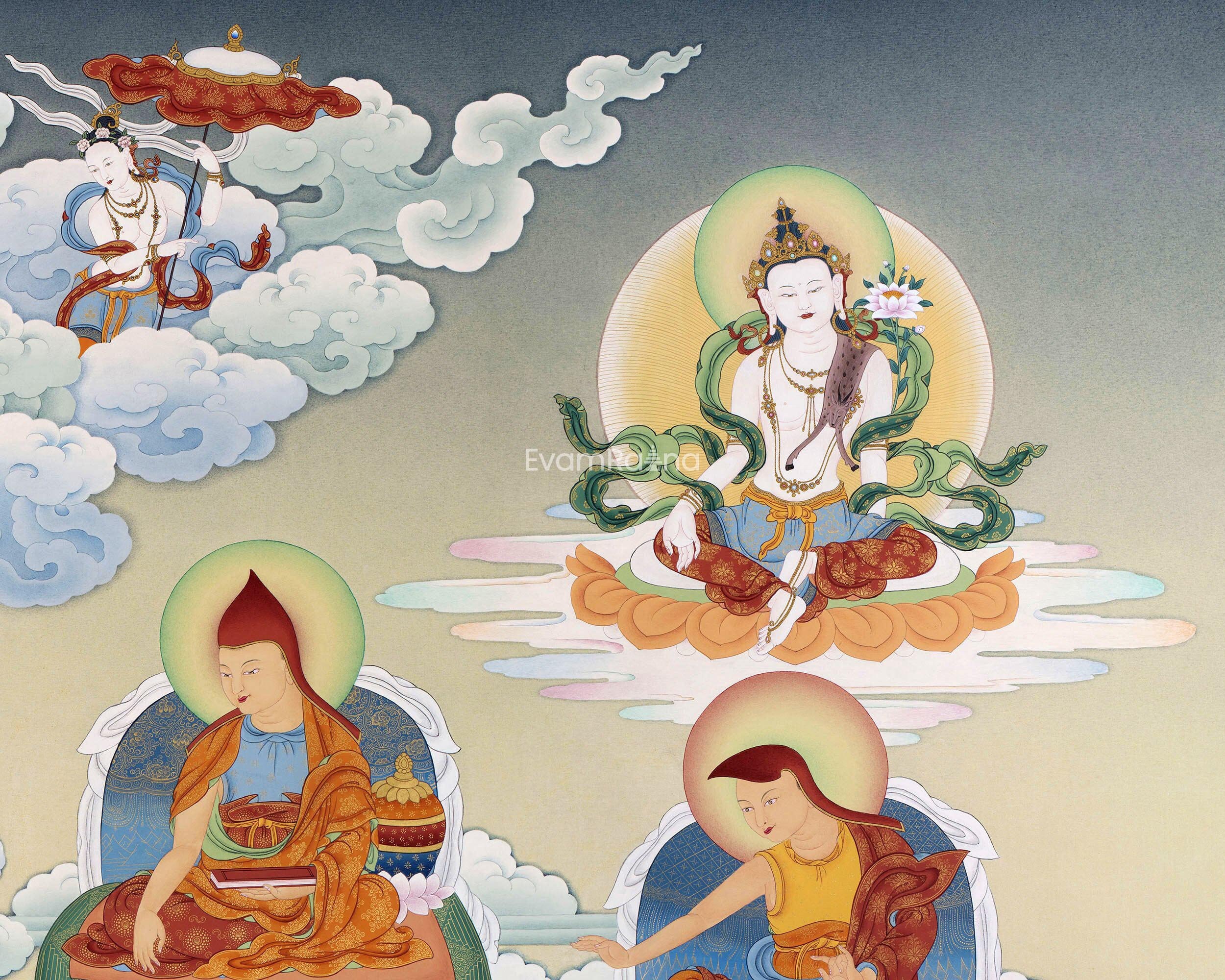 Rare Thangka of Padampa Sangye With Machig Labdron High - Etsy