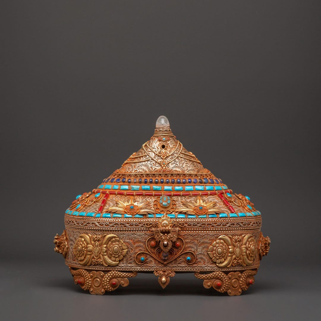 Copper & Gold-plated Treasure Box | Handcrafted Keepsake Storage | for ...