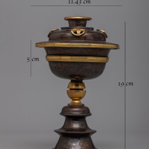 Tibetan Stand Oil Butter Lamp Set | Buddhist Spiritual Light Offering ...