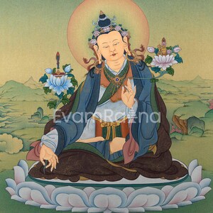 Yuthok Thangka Print | Tibetan Buddhist Master Art of Yuthok Yontan ...