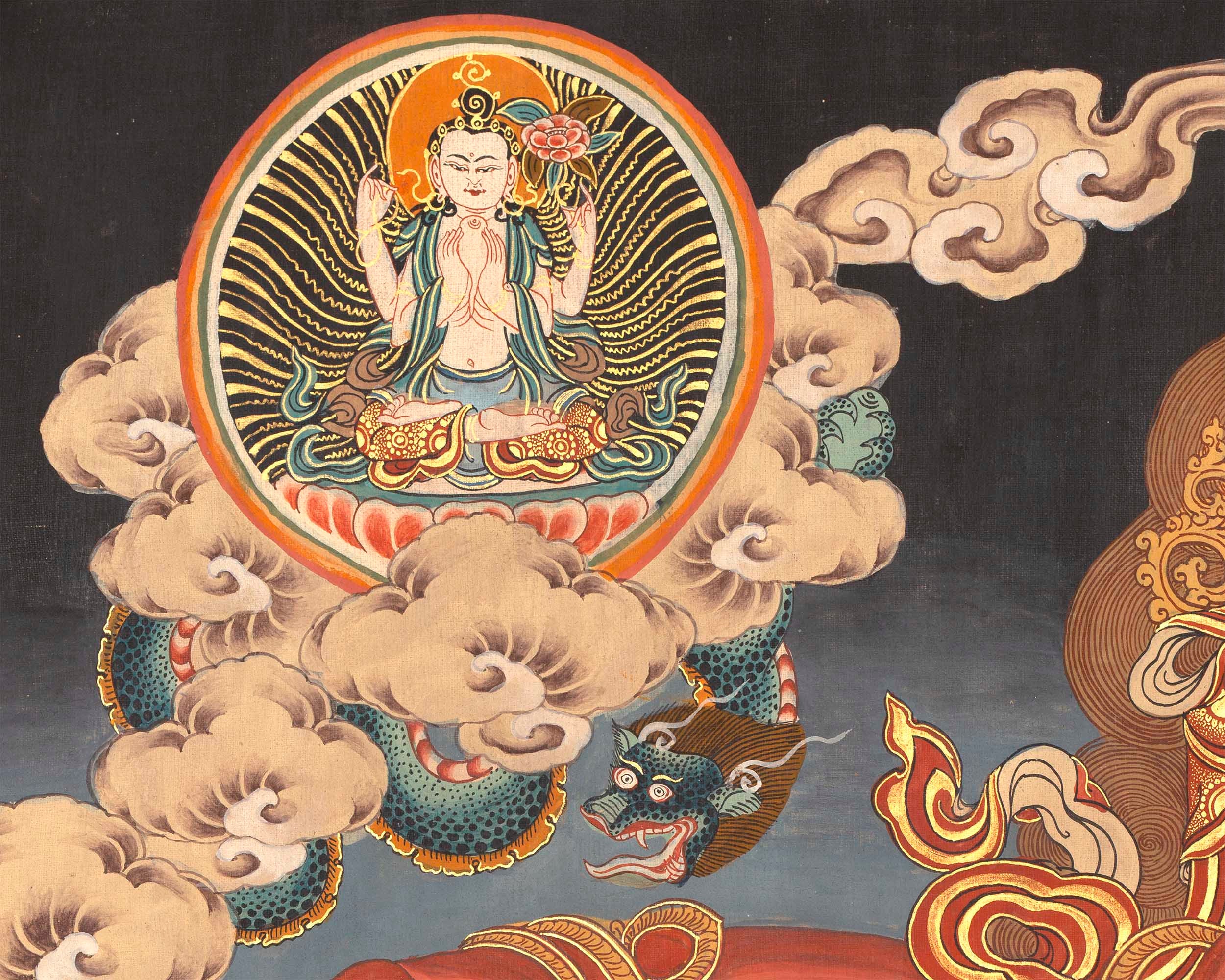 Bhavachakra Samsara Thangka Wheel of Life Original - Etsy