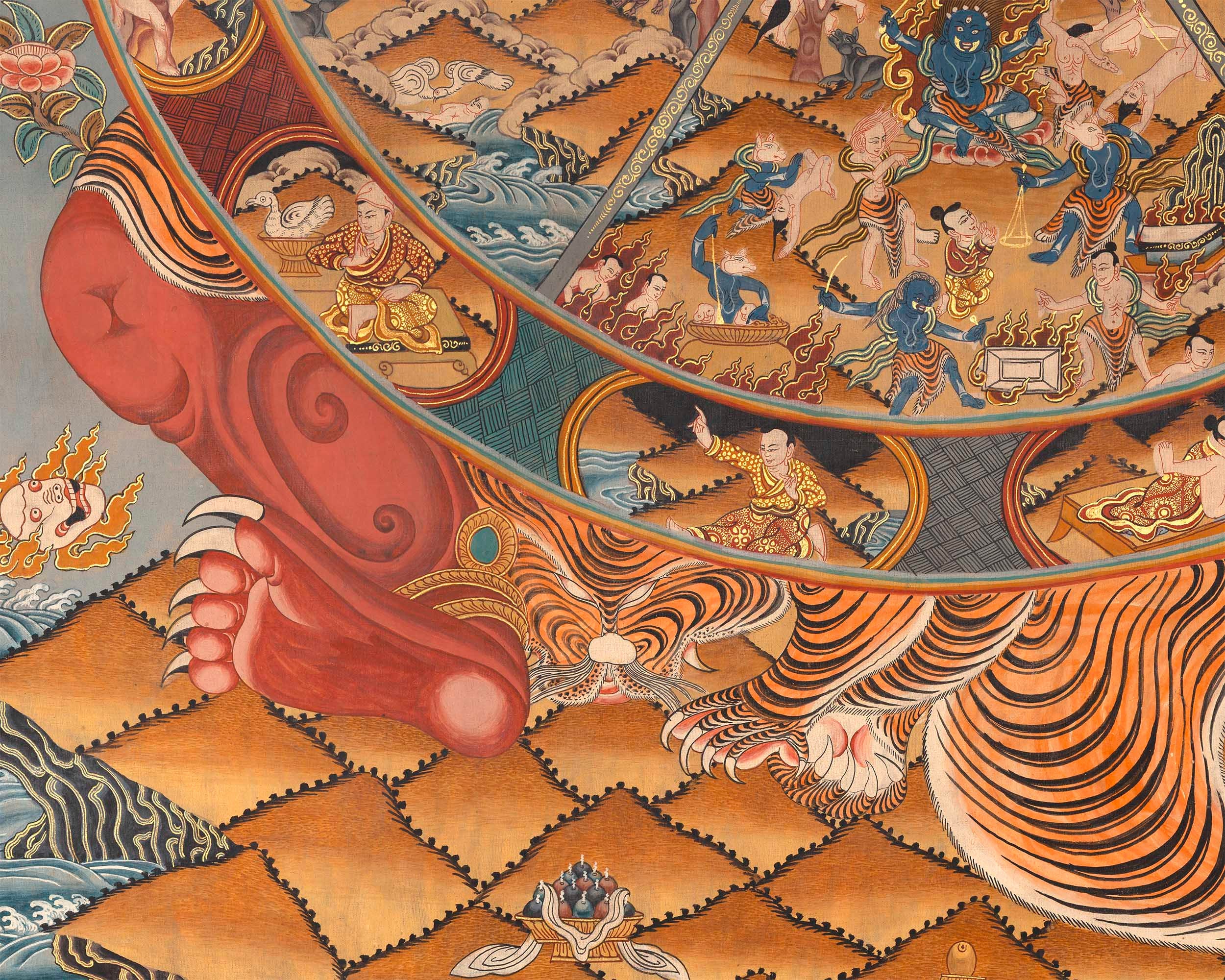 Bhavachakra Samsara Thangka Wheel of Life Original - Etsy