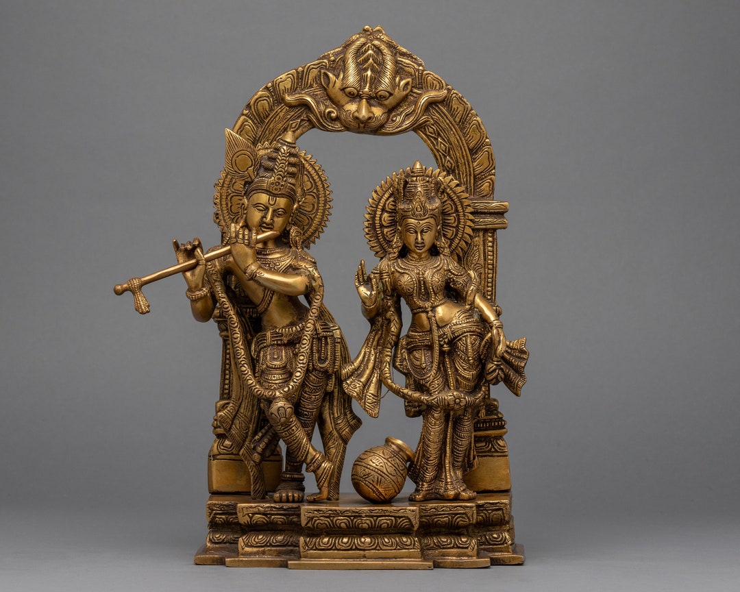 Radha Krishna Couple Statue Radha Krishna Idols Antique Crafts ...